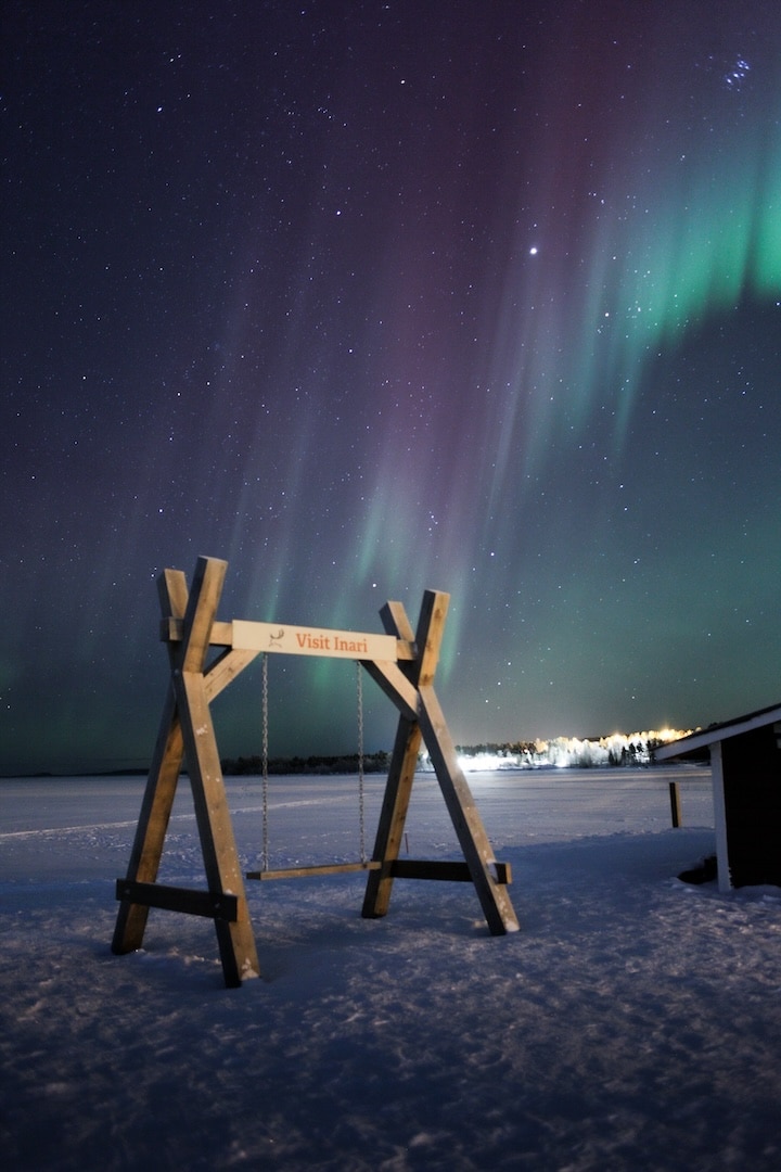 NEW: Aurora Swing at Holiday Village - Visit Inari, Finland, Lapland